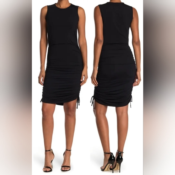Calvin Klein | Dresses | Calvin Klein Ray Span Shortlong Ruched Bottom ...